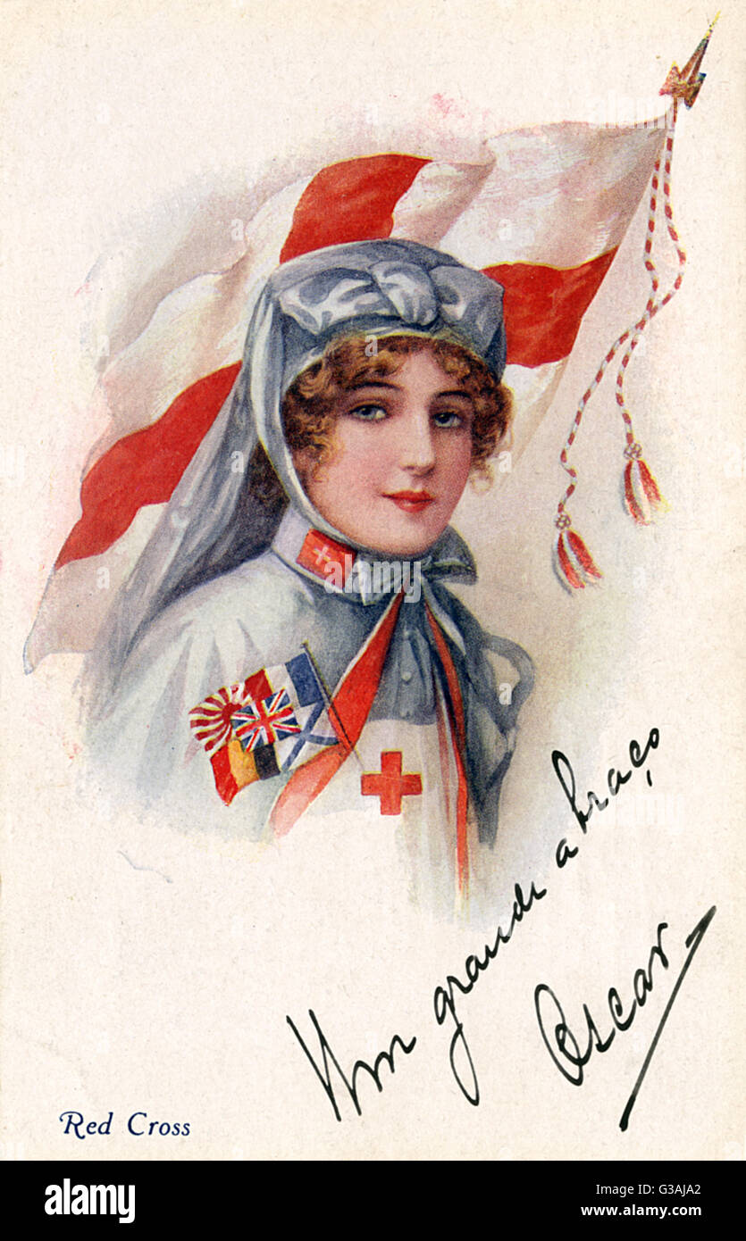 Ww1 red cross flag hi-res stock photography and images - Alamy
