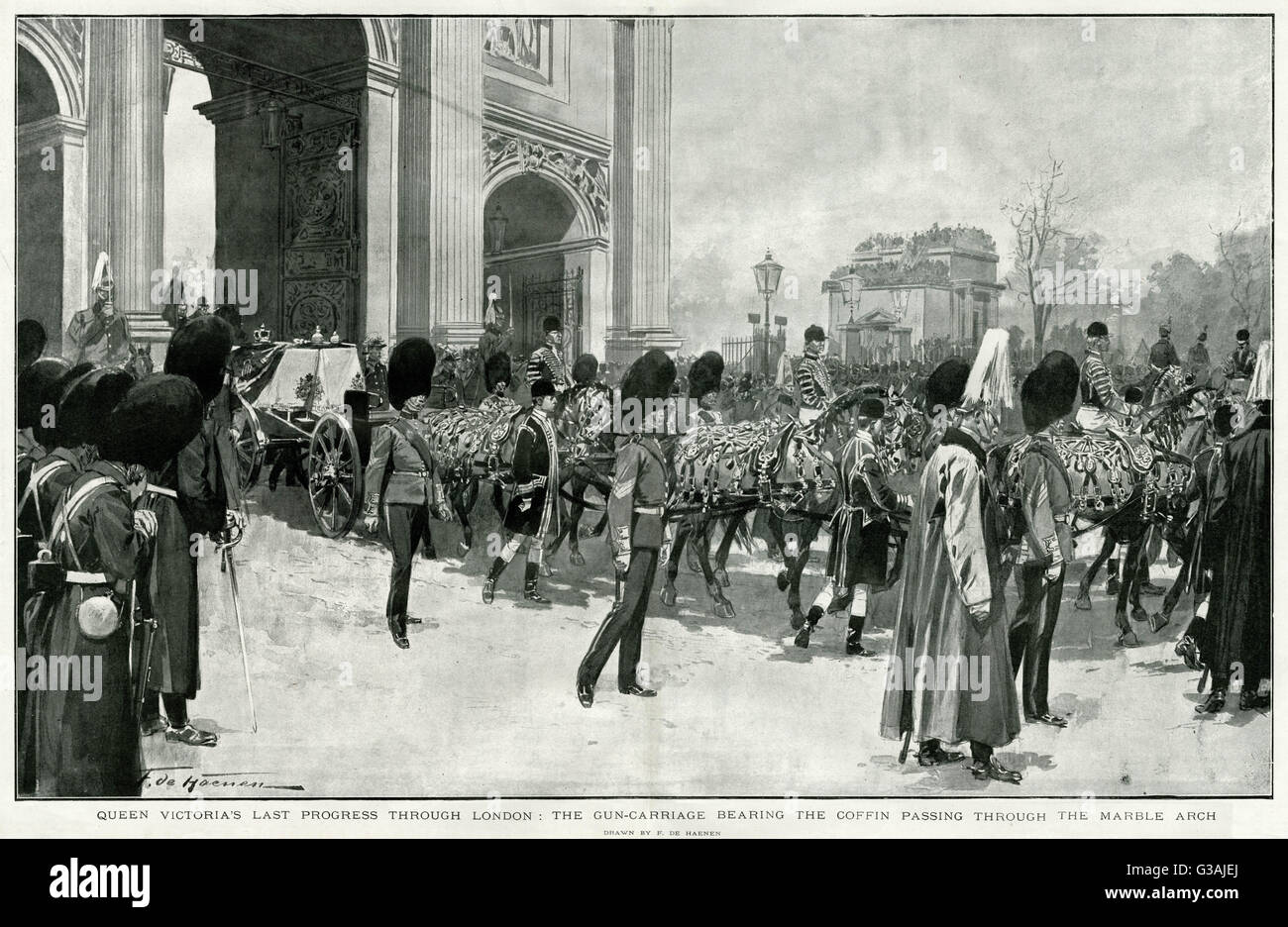 Queen victoria funeral procession hi-res stock photography and images ...