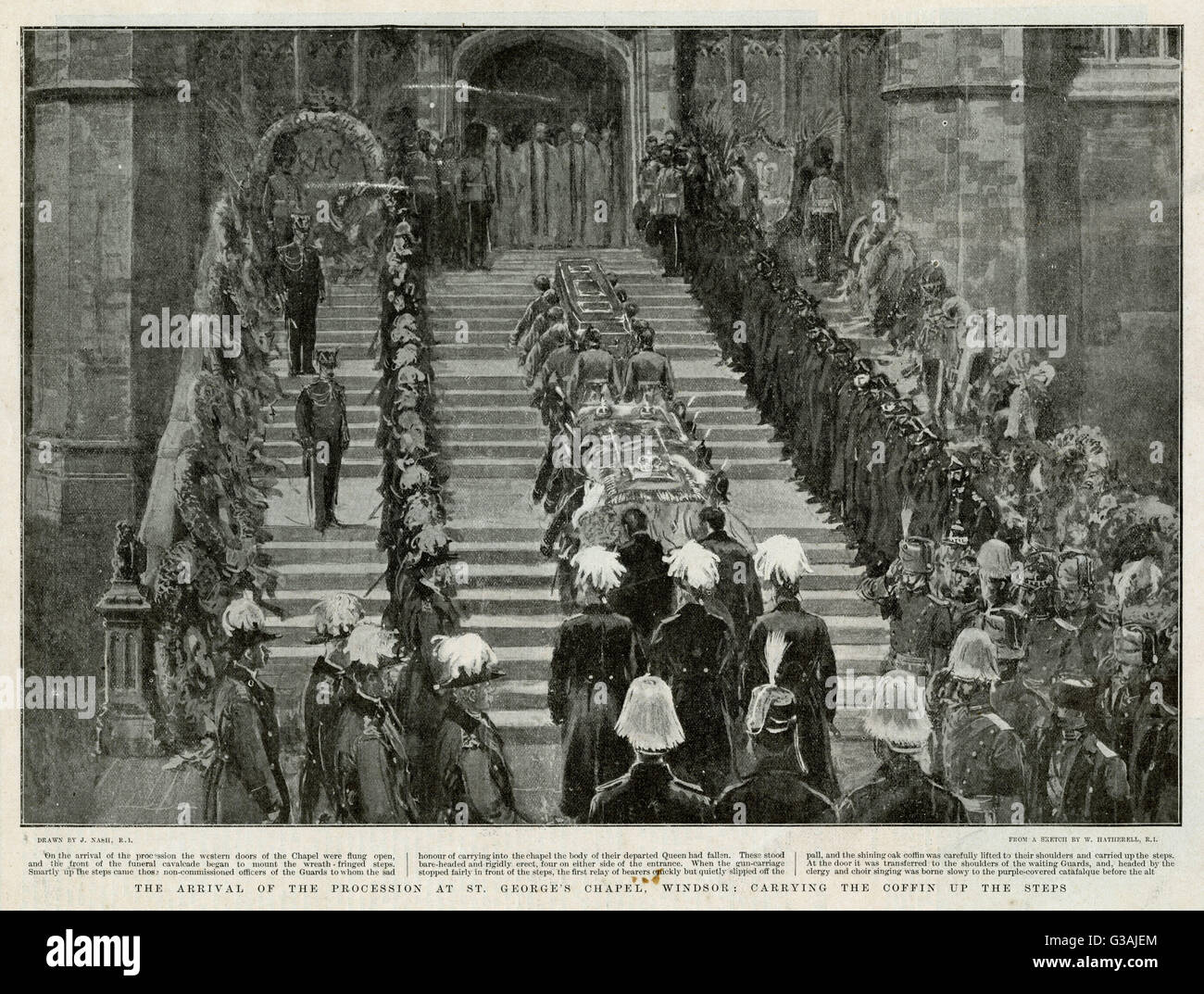 Queen Victoria Funeral Procession Stock Photos & Queen Victoria Funeral ...