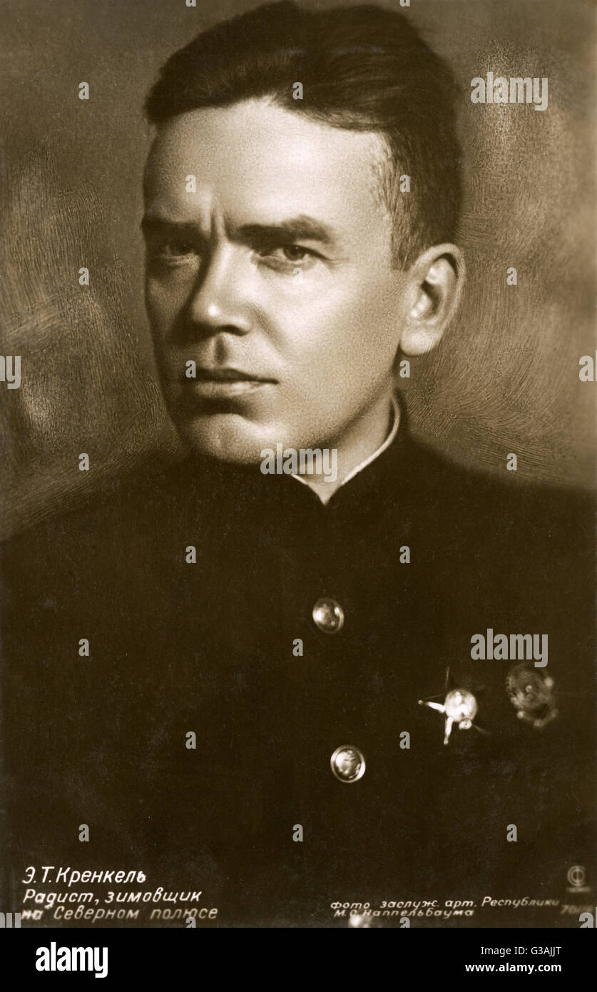 Russian Polar Explorer - Ernst Teodorovich Krenkel Stock Photo - Alamy