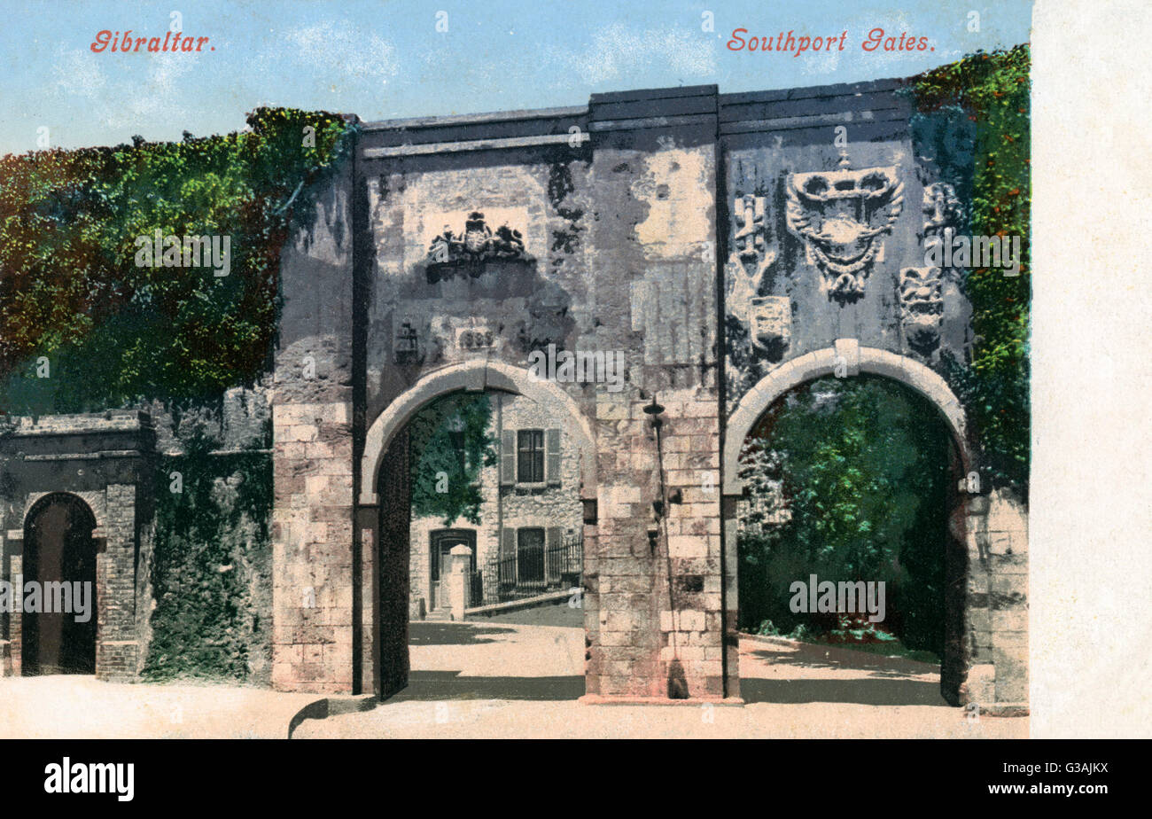 Southport Gates - Gibraltar, Channel Islands Stock Photo - Alamy