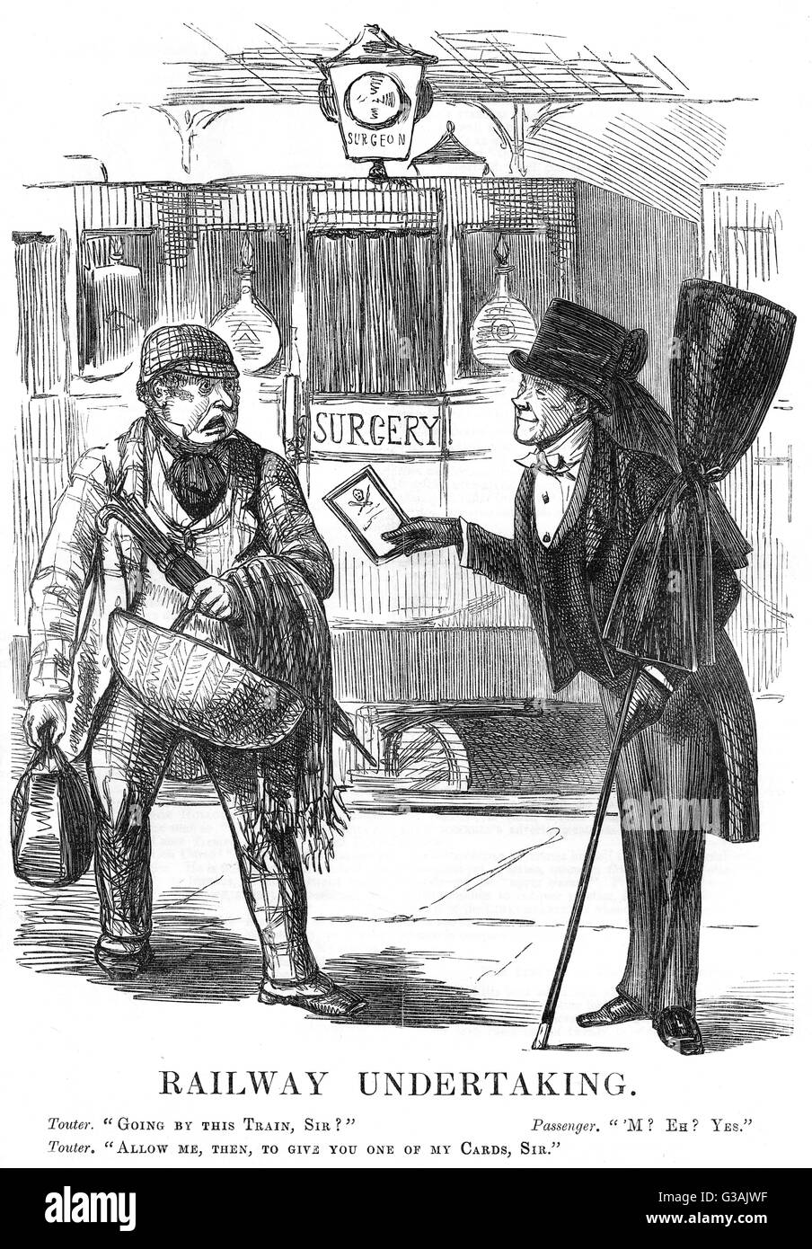 Cartoon, Railway Undertaking Stock Photo - Alamy