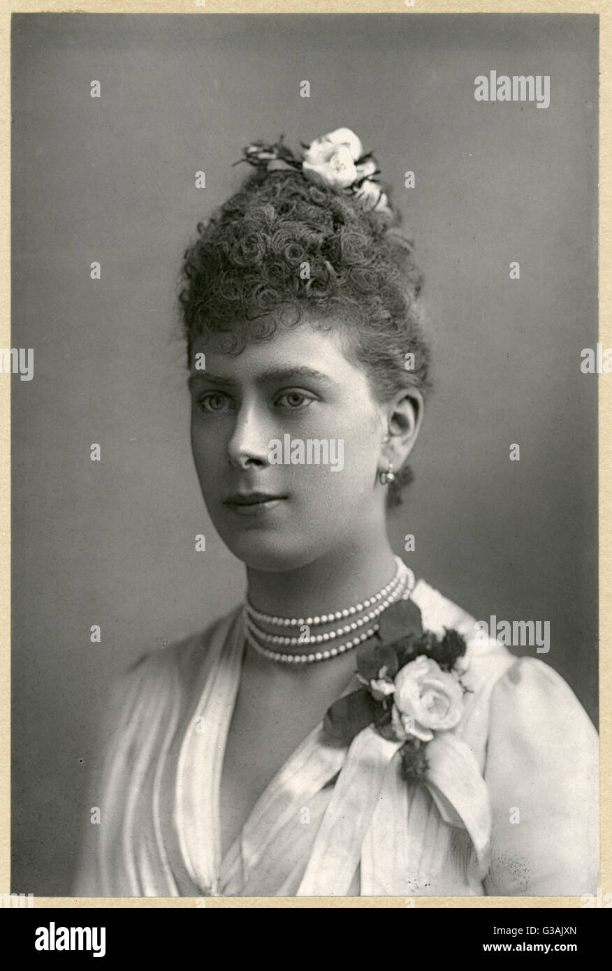 Princess May of Teck (1867 - 1953), later Queen Mary. In December 1891 ...
