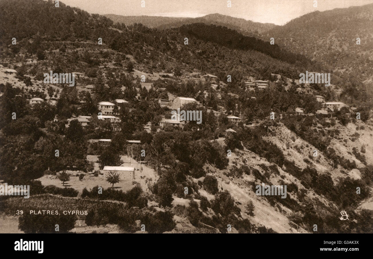 Platres village hi-res stock photography and images - Alamy