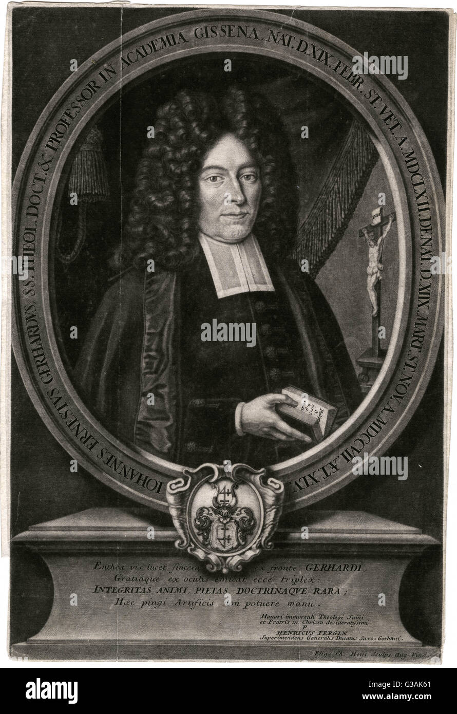 Johann Ernst Gerhard, German theologian Stock Photo - Alamy