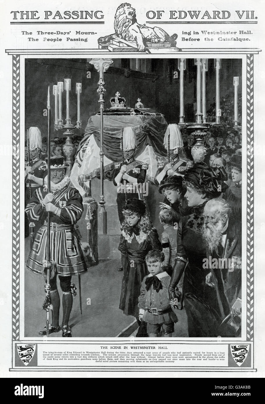 Who is lying in state in westminster hall hi-res stock photography and images - Alamy