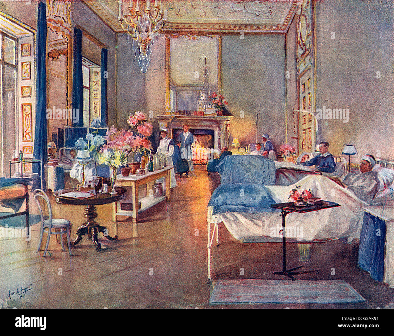 The Hope War, Russian Hospital for British Officers, WW1 Stock Photo ...