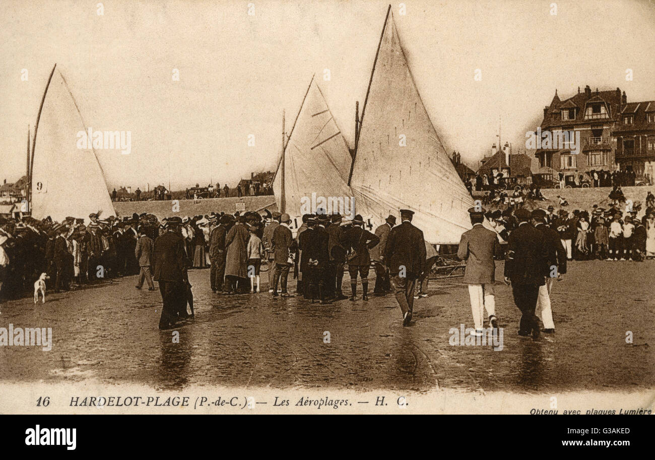 Sand Sailing - Hardelot-Plage (Pas de Calais Stock Photo - Alamy
