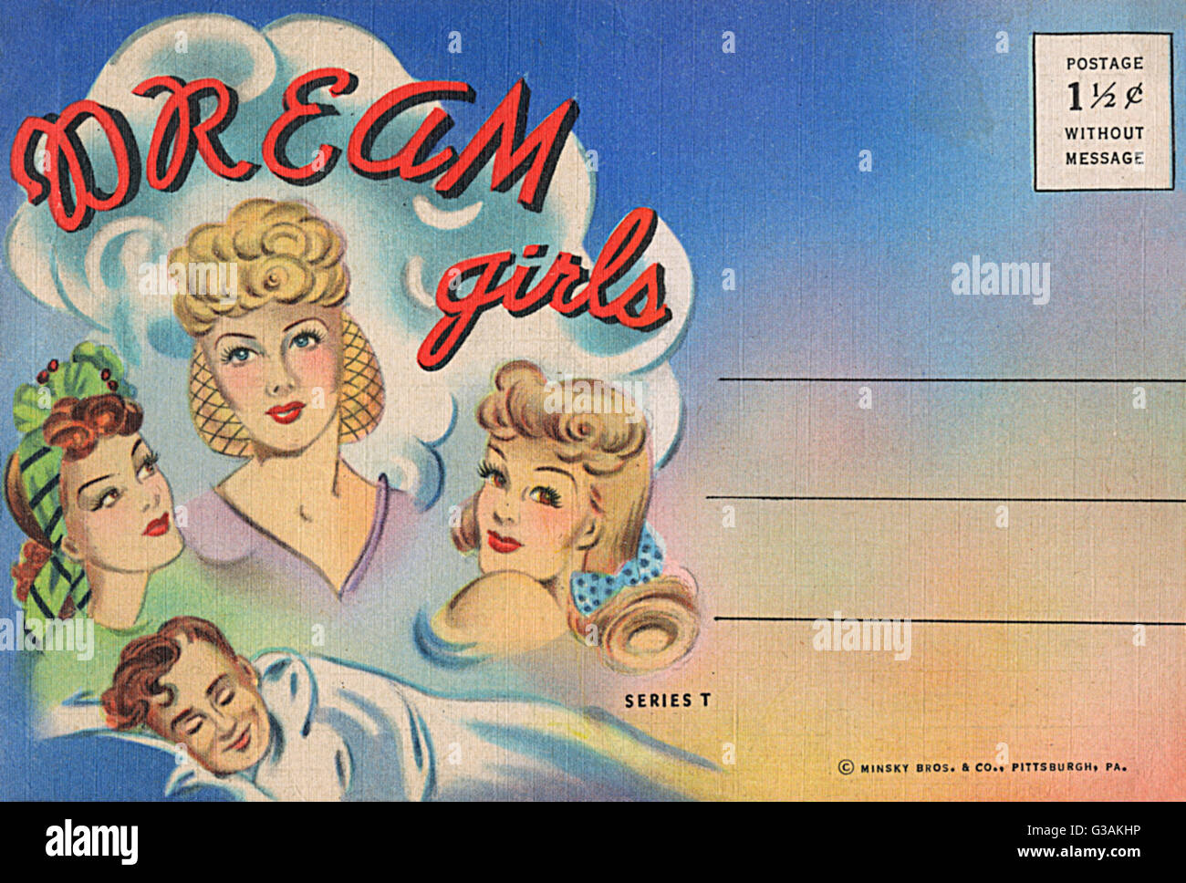 'Dream Girls' postcard pack - cover Stock Photo - Alamy