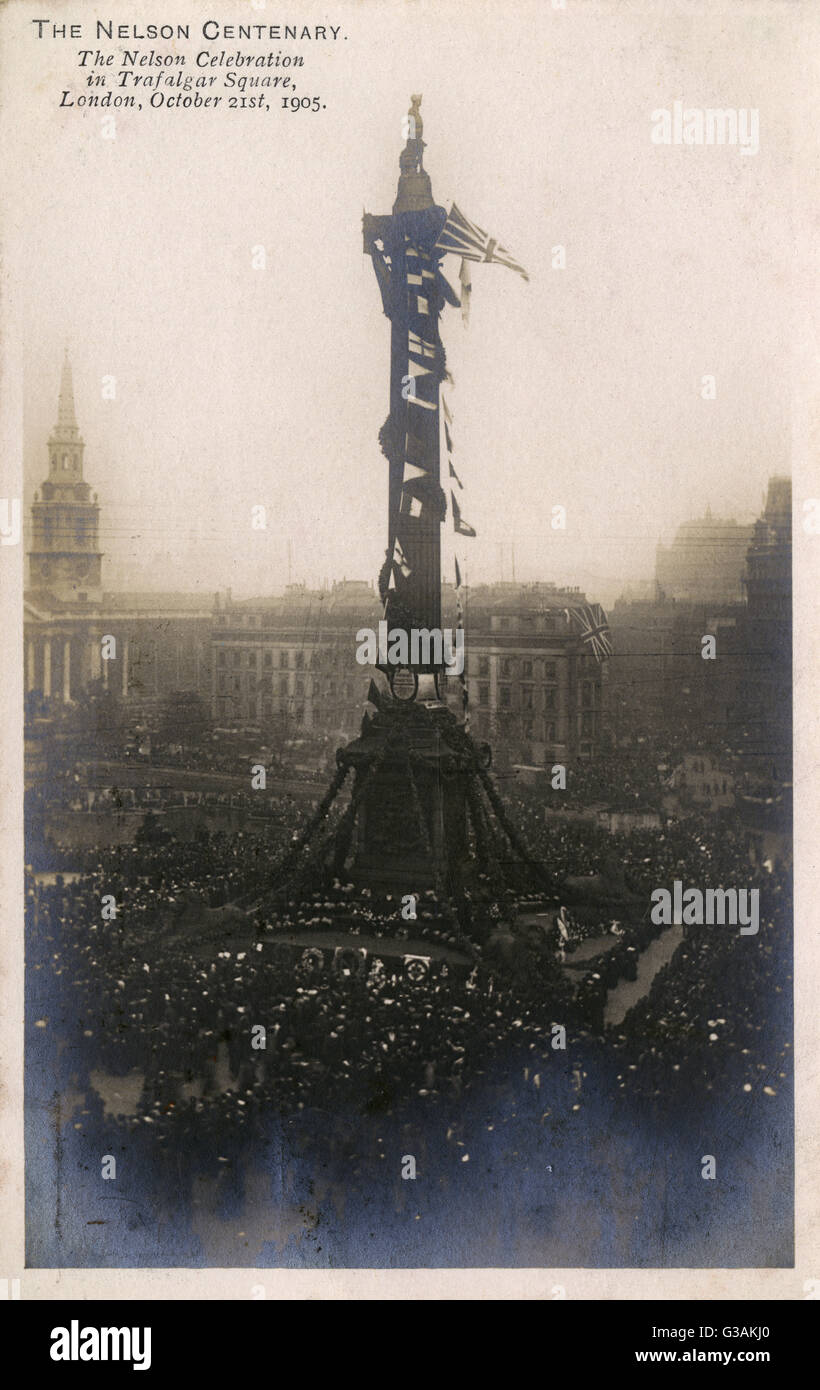 Trafalgar square celebration hi-res stock photography and images - Alamy