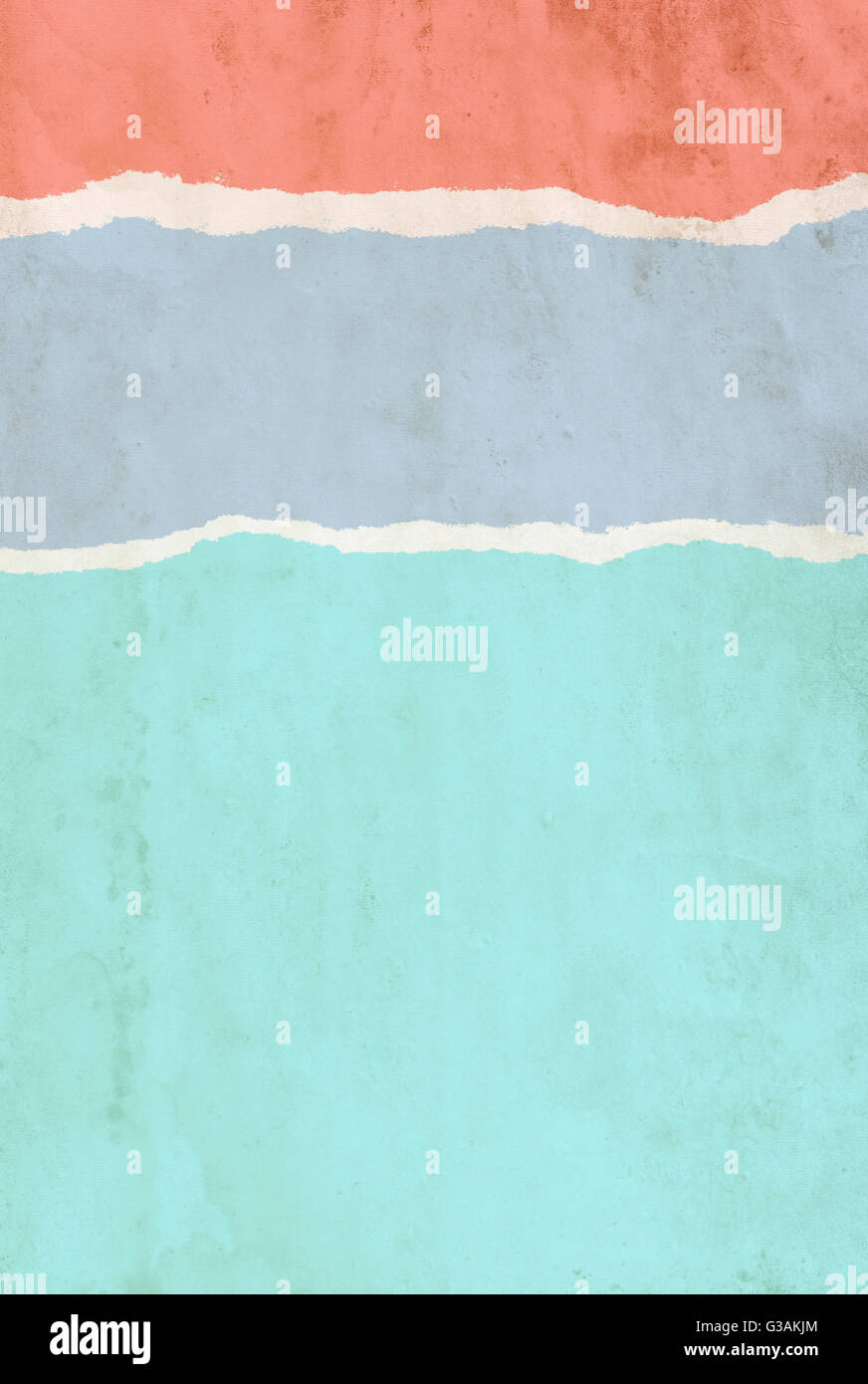 Red, blue and green dirty ripped paper background Stock Photo - Alamy