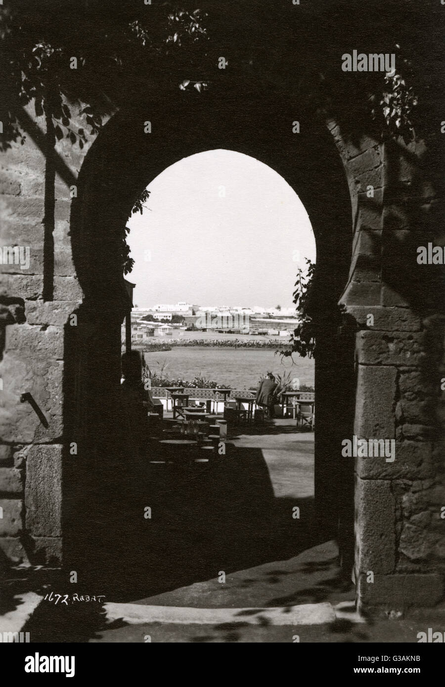 North west africa archway terrace rabat hi-res stock photography and ...