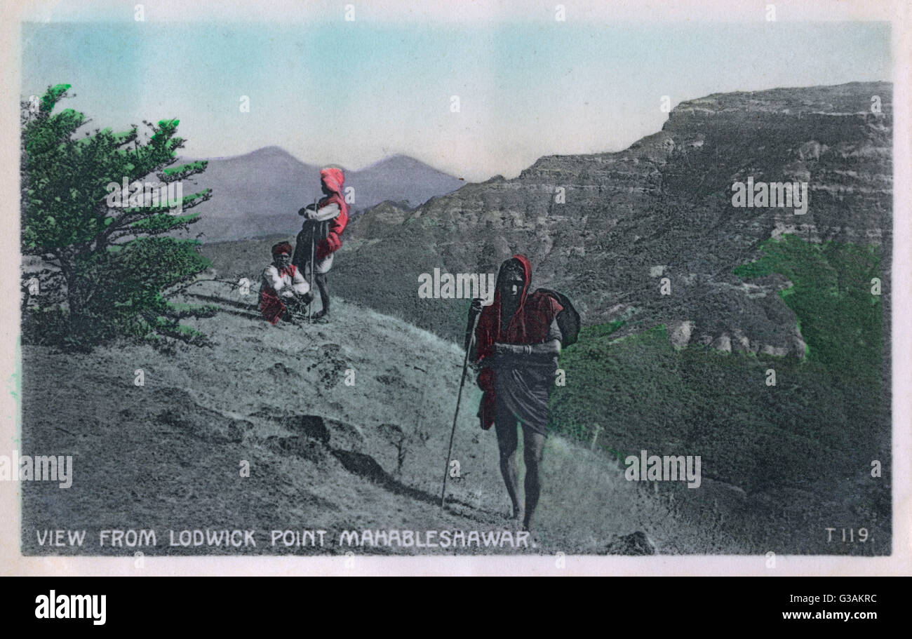 View from Lodwick Point, Mahabaleshwar, Maharashtra, India Stock Photo ...