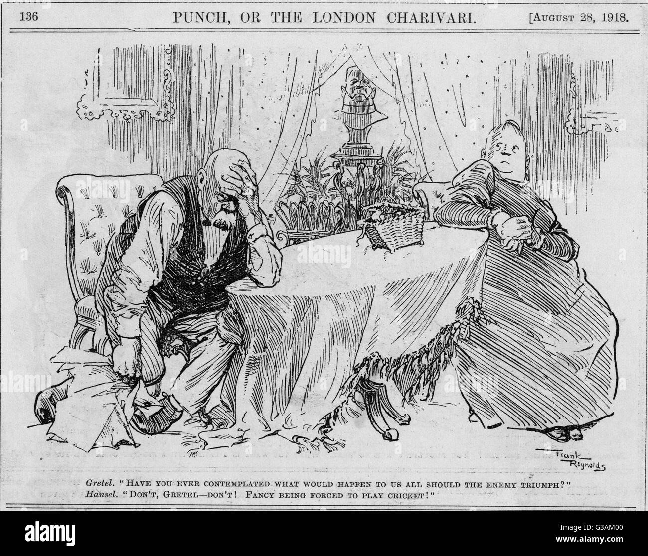 German Couple Discussing The Consequences Of Losing The War Stock Photo