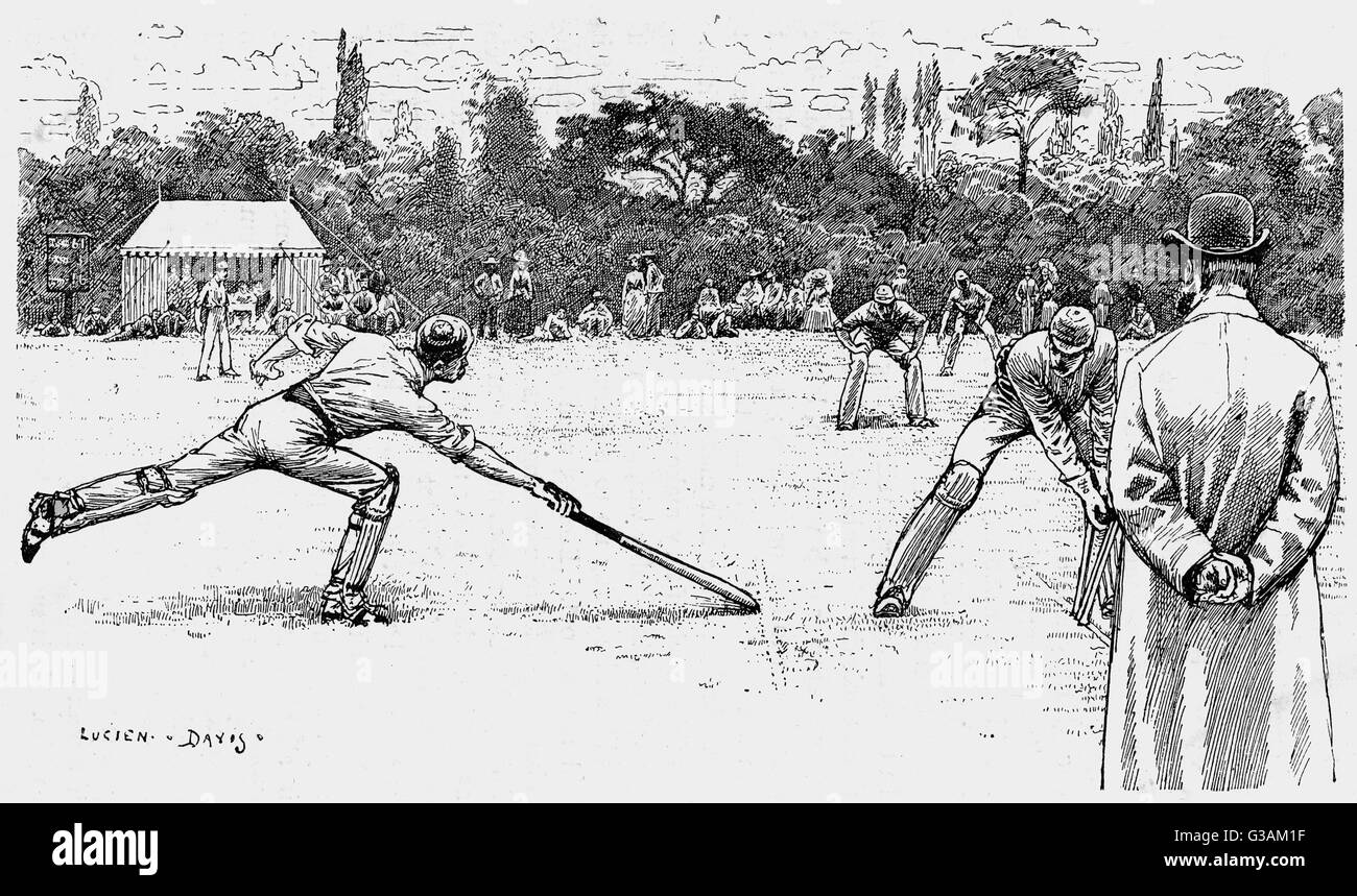 Cricket umpire decision hi-res stock photography and images - Alamy