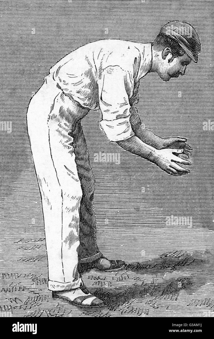 Sport cricket fielding Black and White Stock Photos & Images - Alamy