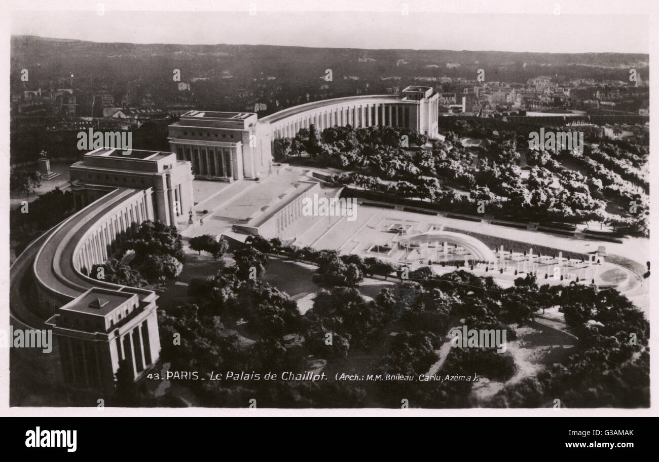France - Paris - Architect's model for Palais de Chaillot Stock Photo ...