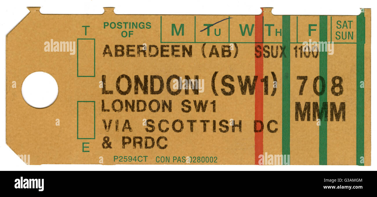 Postal Sack Label - Royal Mail Stock Photo - Alamy