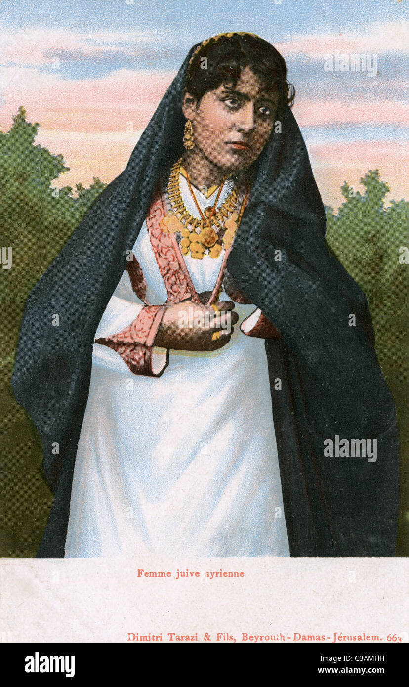 Syrian Jewish Woman Stock Photo - Alamy