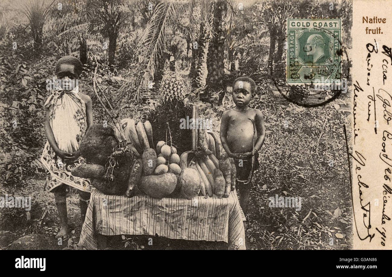 Native fruits of Ghana displayed on a table Stock Photo - Alamy