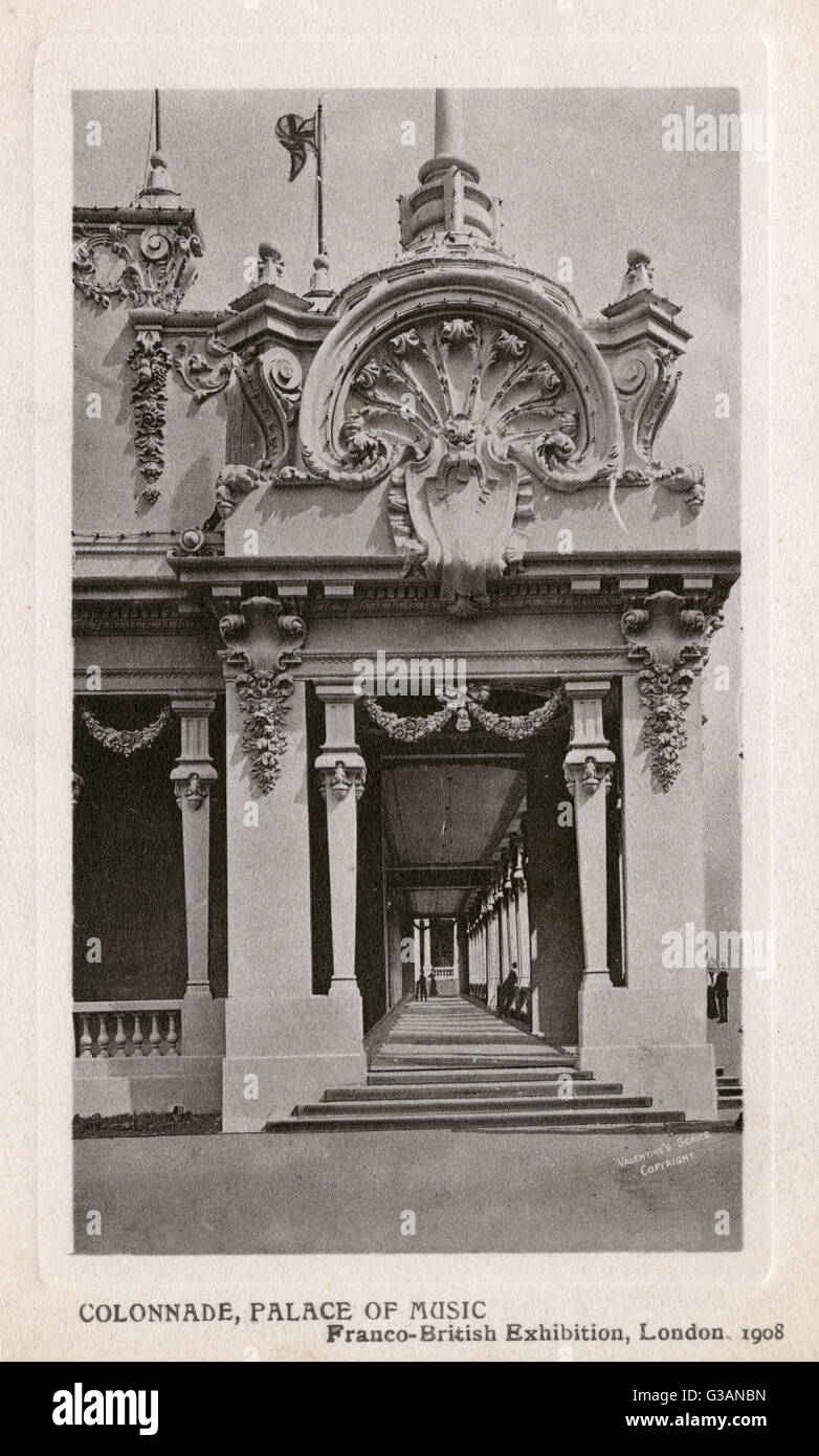 Franco-British Exhibition, White City - Palace of Music Stock Photo - Alamy