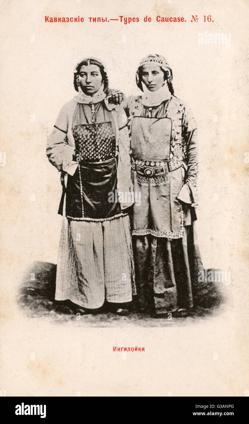 Two Ingiloyki Countrywomen, Caucasus Region, Southern Russia Stock ...