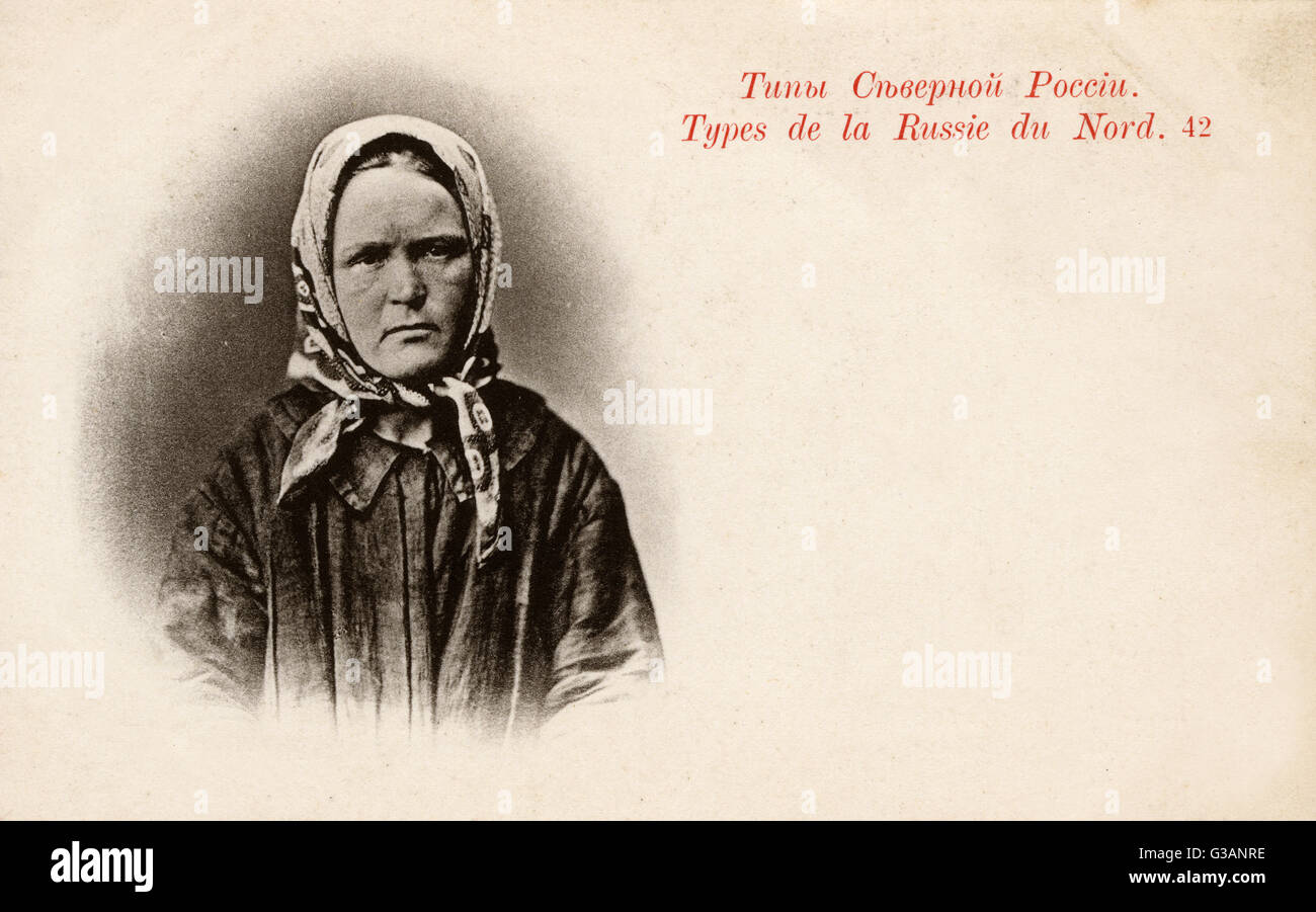 Physiognomy - Northern Russian Type - Woman (1/2 Stock Photo - Alamy