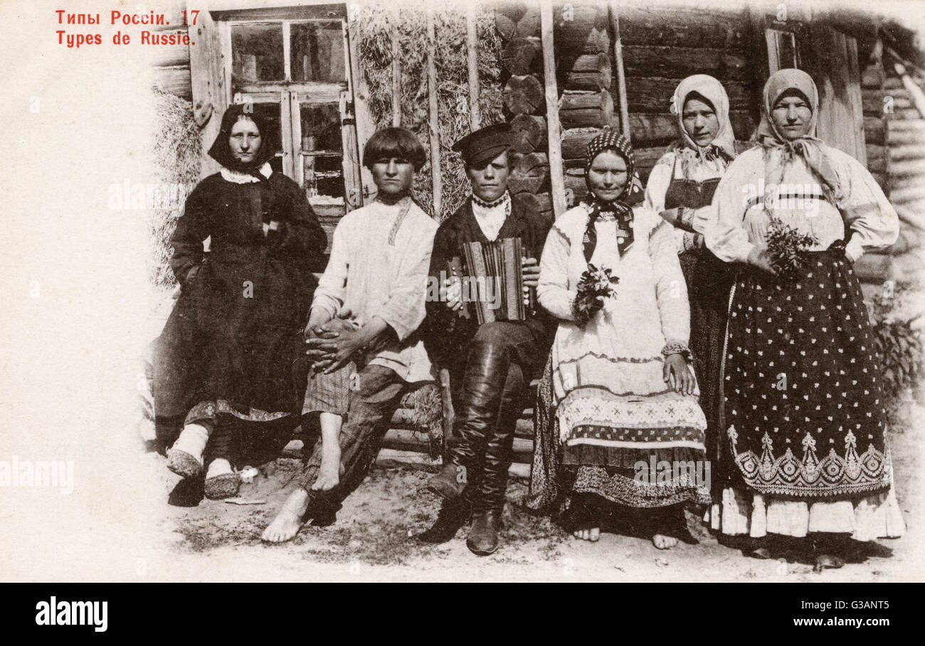 Rural Russia - Villagers Stock Photo - Alamy