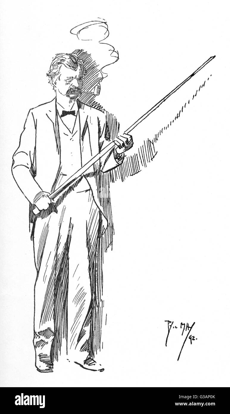 American author Mark Twain Stock Photo - Alamy