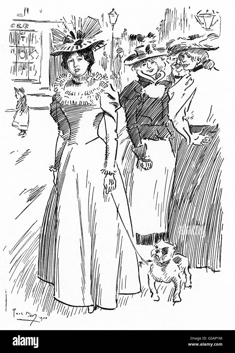 Funny Cockney comment on a ladies neckwear Stock Photo - Alamy