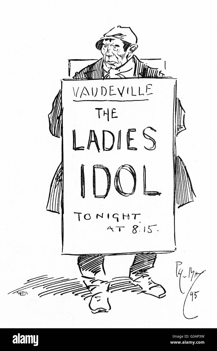 Scruffy Street Tough advertising 'The Ladies Idol' Stock Photo - Alamy