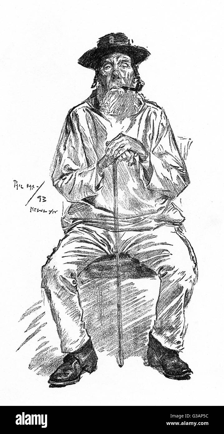 Pipe smoking fisherman hi-res stock photography and images - Alamy