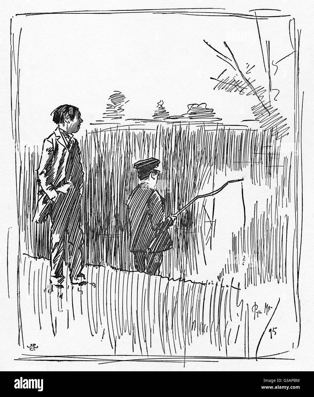 Gone fishing with cheese as bait - humorous scene Stock Photo - Alamy