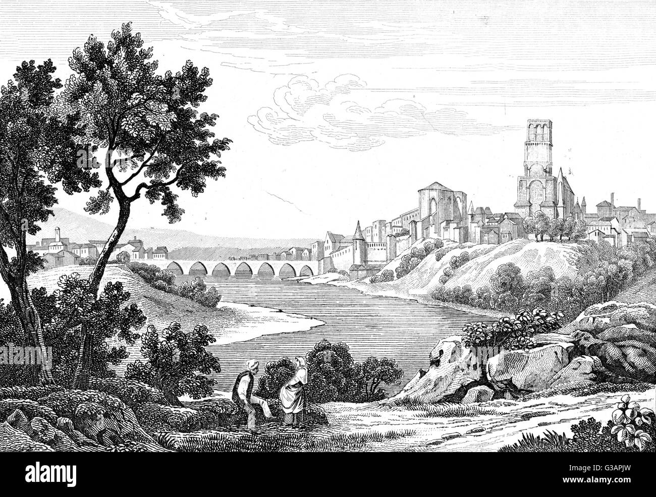 View of ramparts Black and White Stock Photos & Images - Alamy