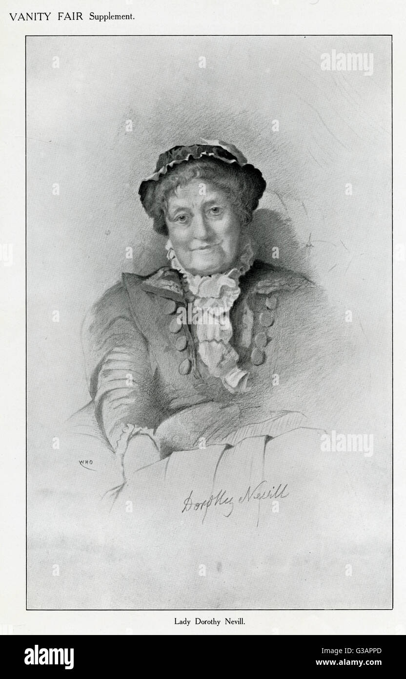 Lady Dorothy Nevill Stock Photo - Alamy