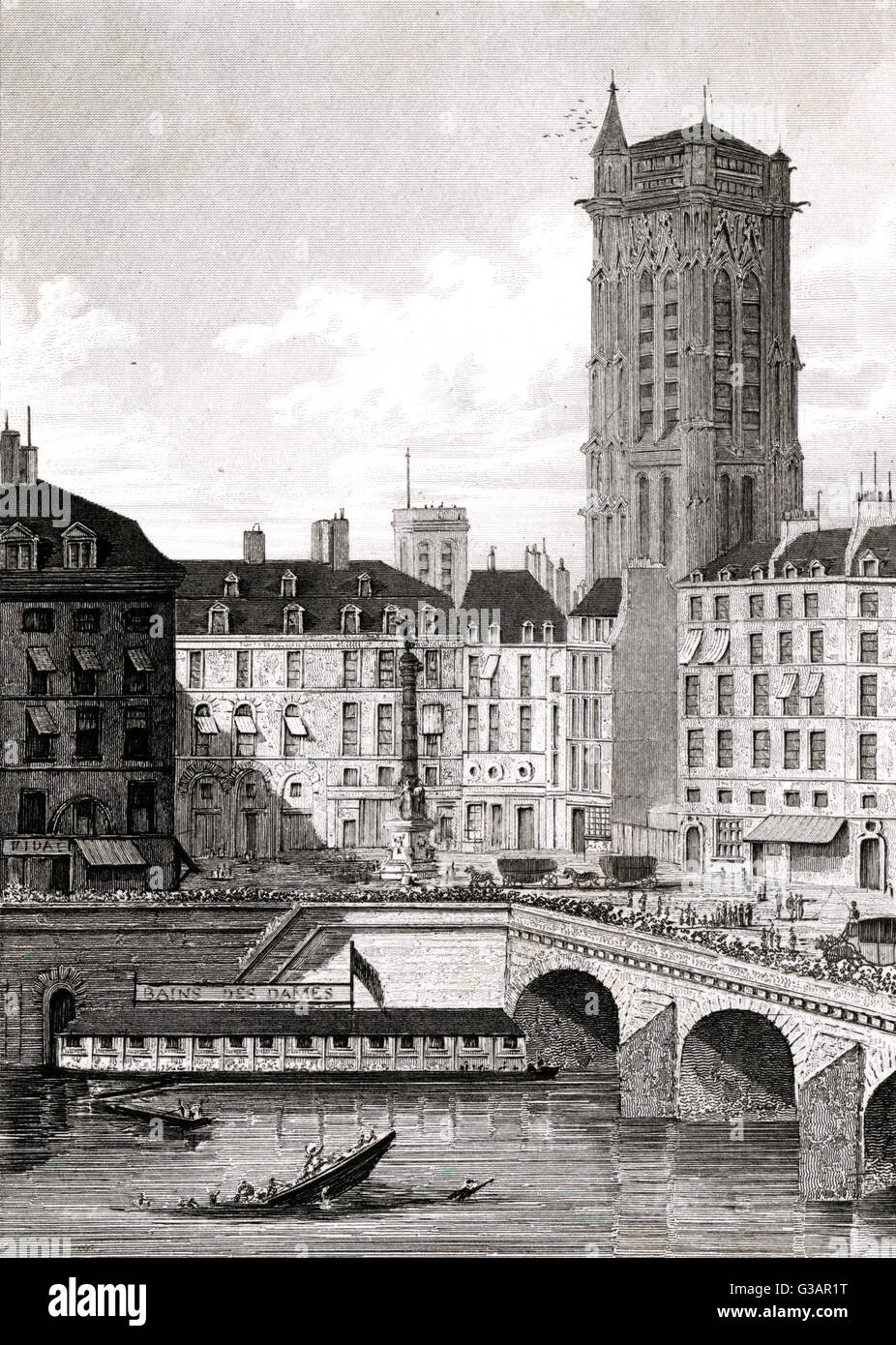 Paris, France - Place du Chatelet Stock Photo - Alamy