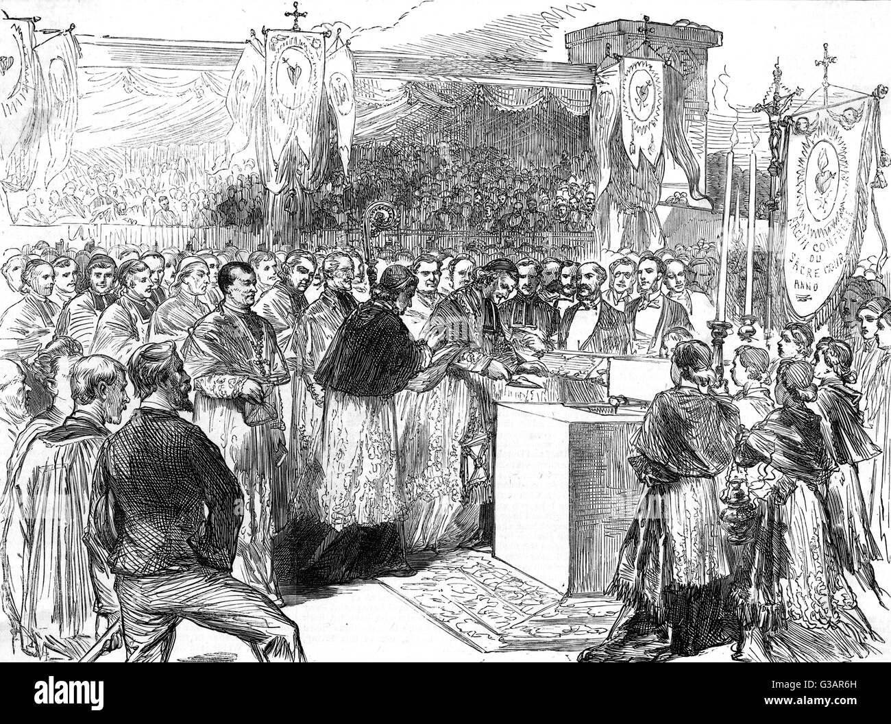 Paris, France - Foundation-Stone of the Sacre Coeur Stock Photo - Alamy