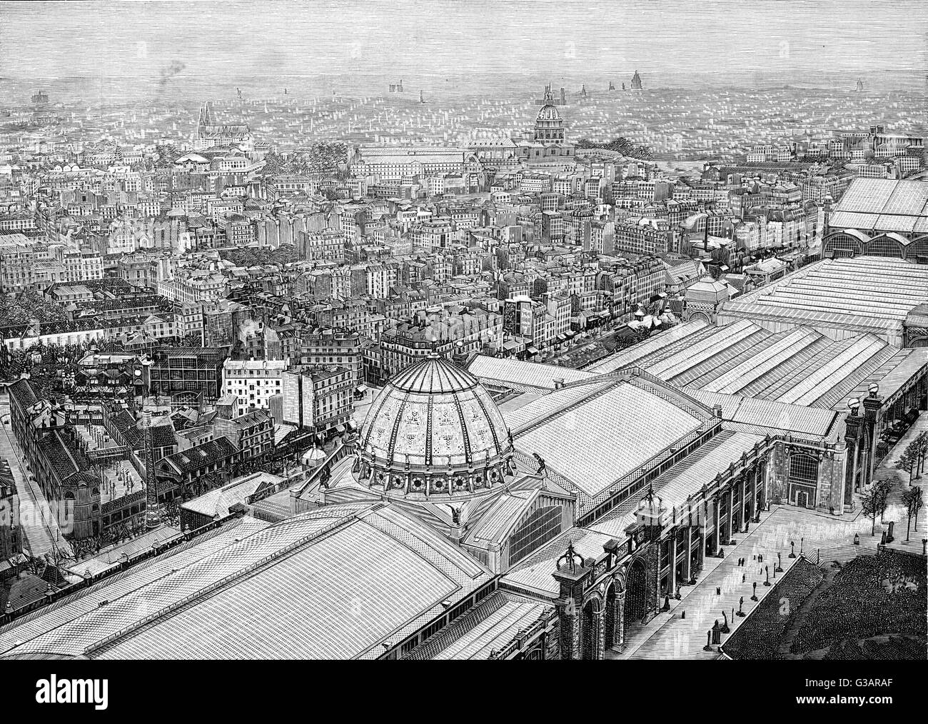Paris view from la Black and White Stock Photos & Images - Alamy