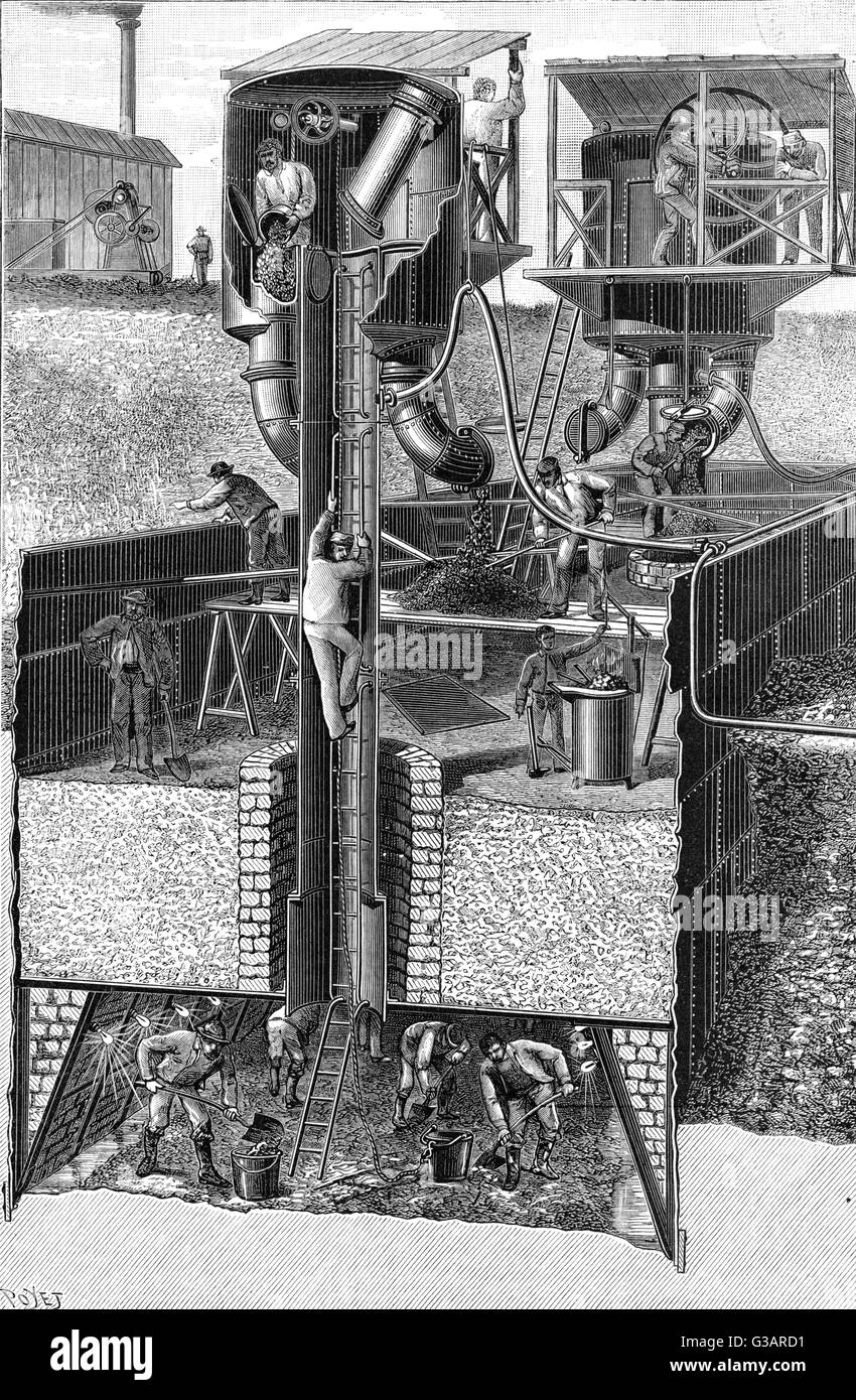 Paris, France - Tour Eiffel, Construction. Date: 1887 Stock Photo - Alamy