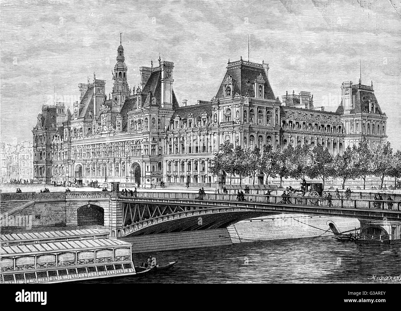 Paris, France - Hotel de Ville Stock Photo - Alamy