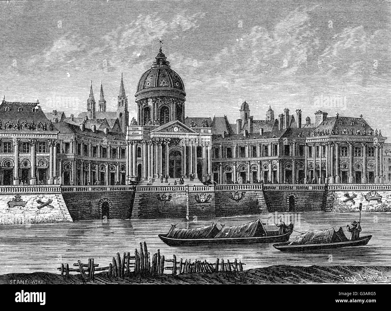 Paris, France - Palais de l'Institut. "An Act of August 8, 1793 had ...