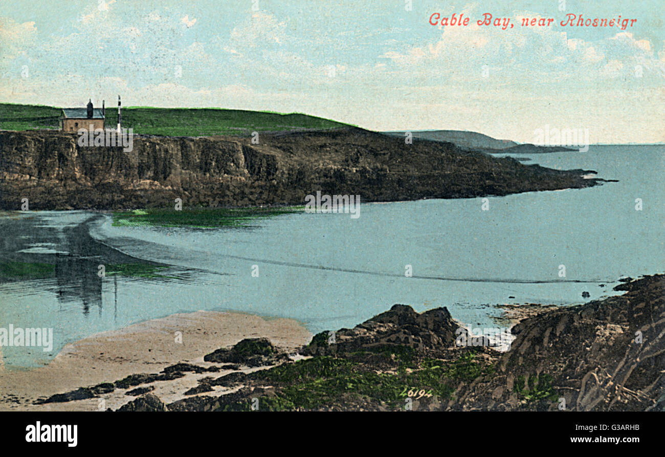 Cable Bay, Rhosneigr, Anglesey, North Wales Stock Photo - Alamy