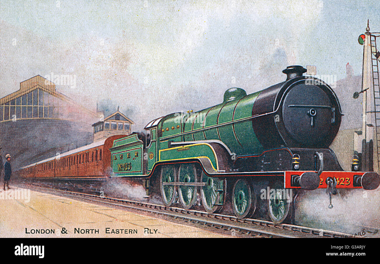 LNER 123 railway engine, Marylebone Station, London Stock Photo - Alamy