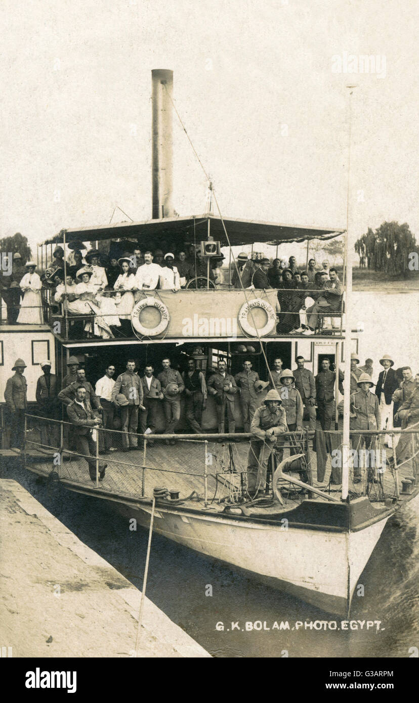 River steamer with passengers, Egypt Stock Photo - Alamy