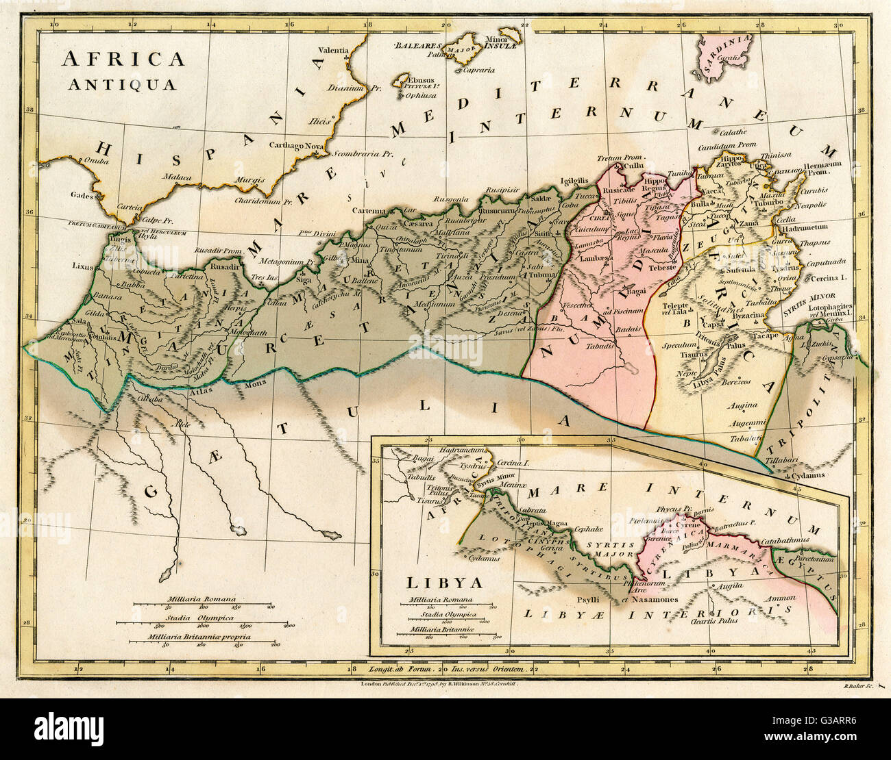 North africa map with algeria hi-res stock photography and images - Alamy