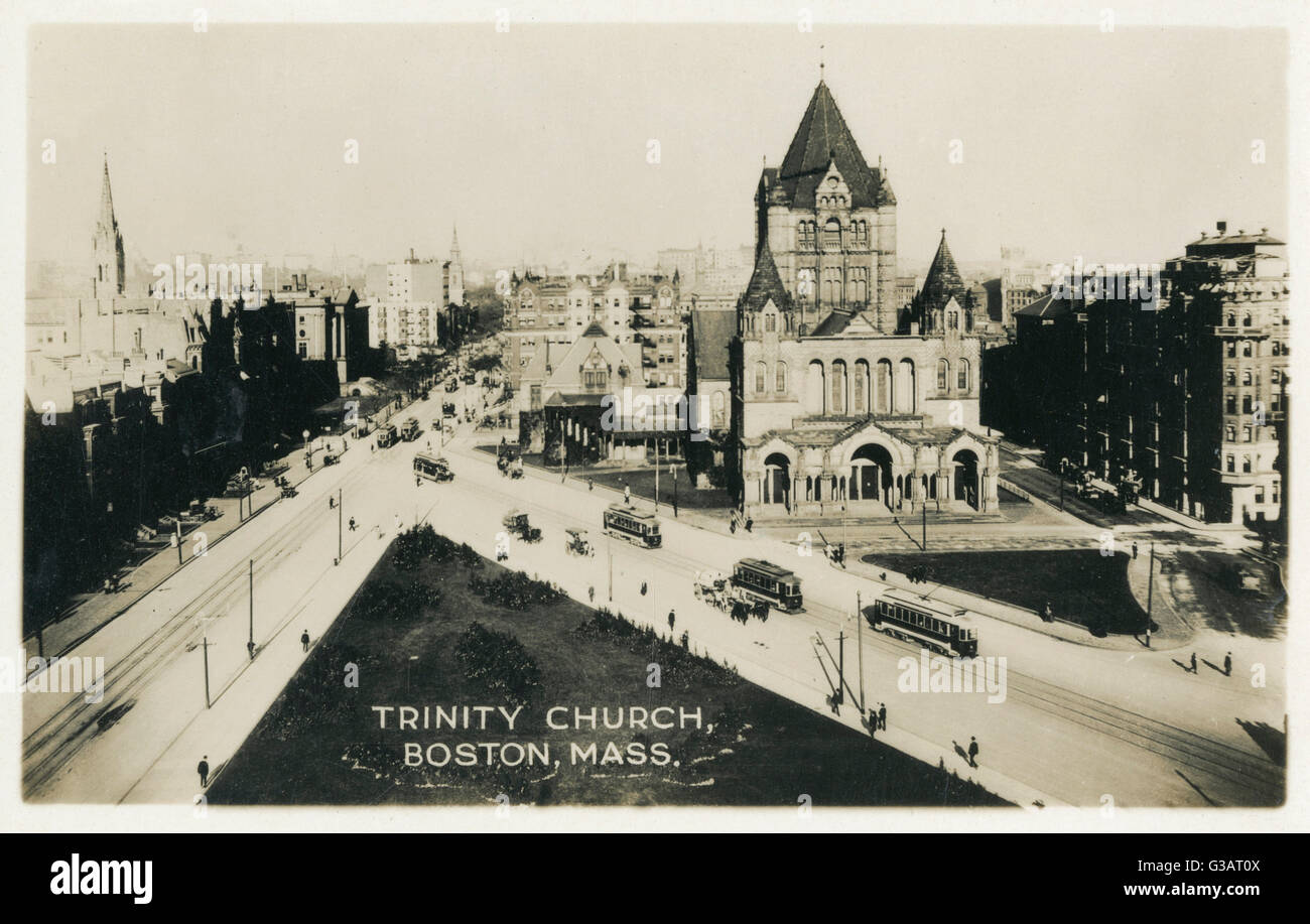 Trinity Church, Boston, Massachusetts, USA Stock Photo - Alamy