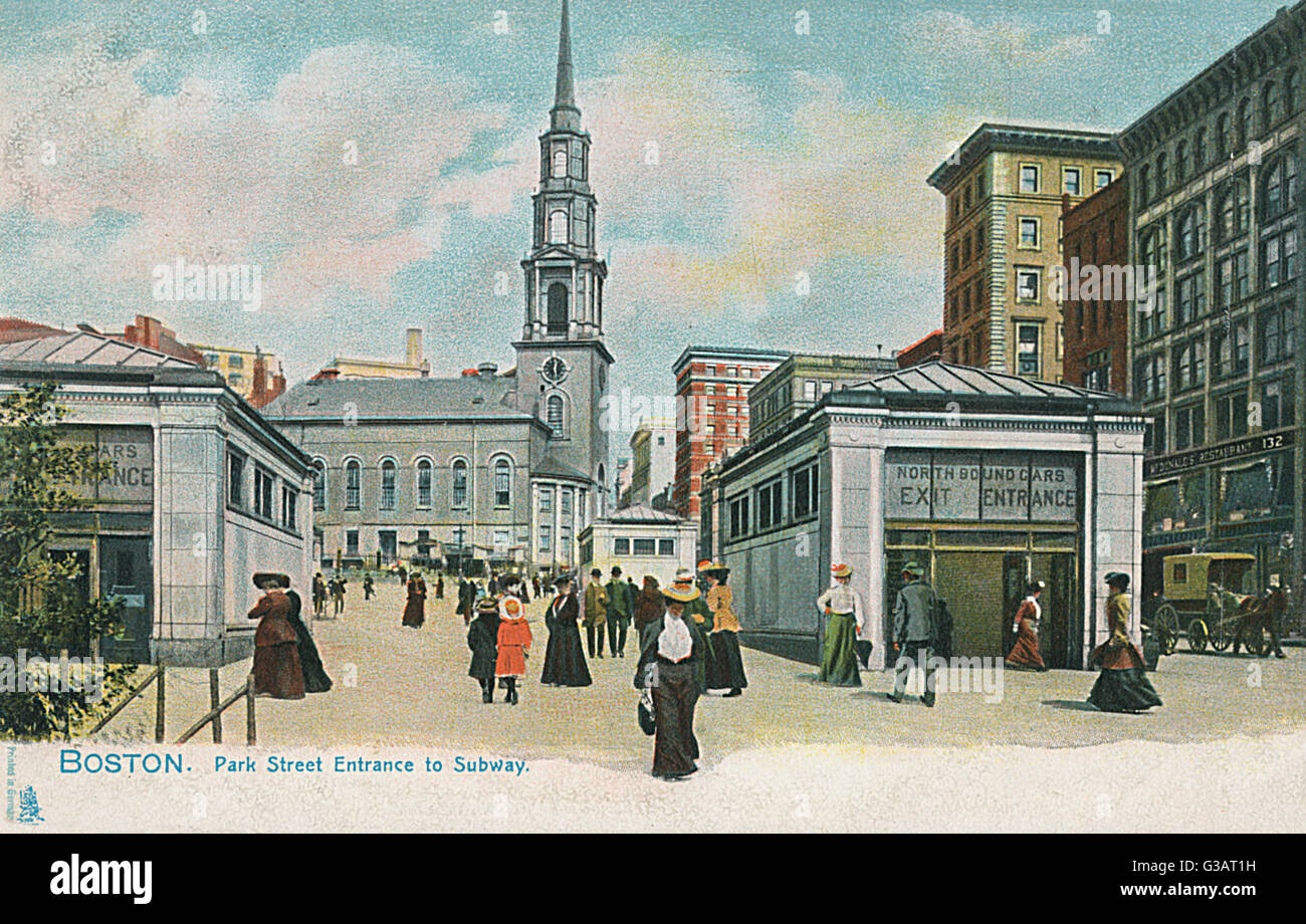 Early boston subway hi-res stock photography and images - Alamy