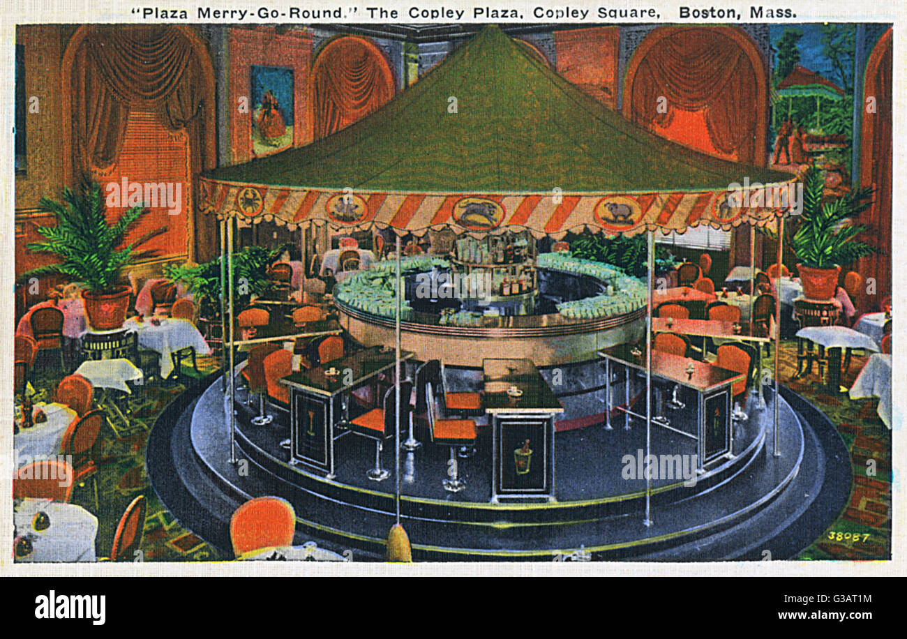 Merry-Go-Round bar, Copley Plaza, Boston, Massachusetts, USA. Date ...