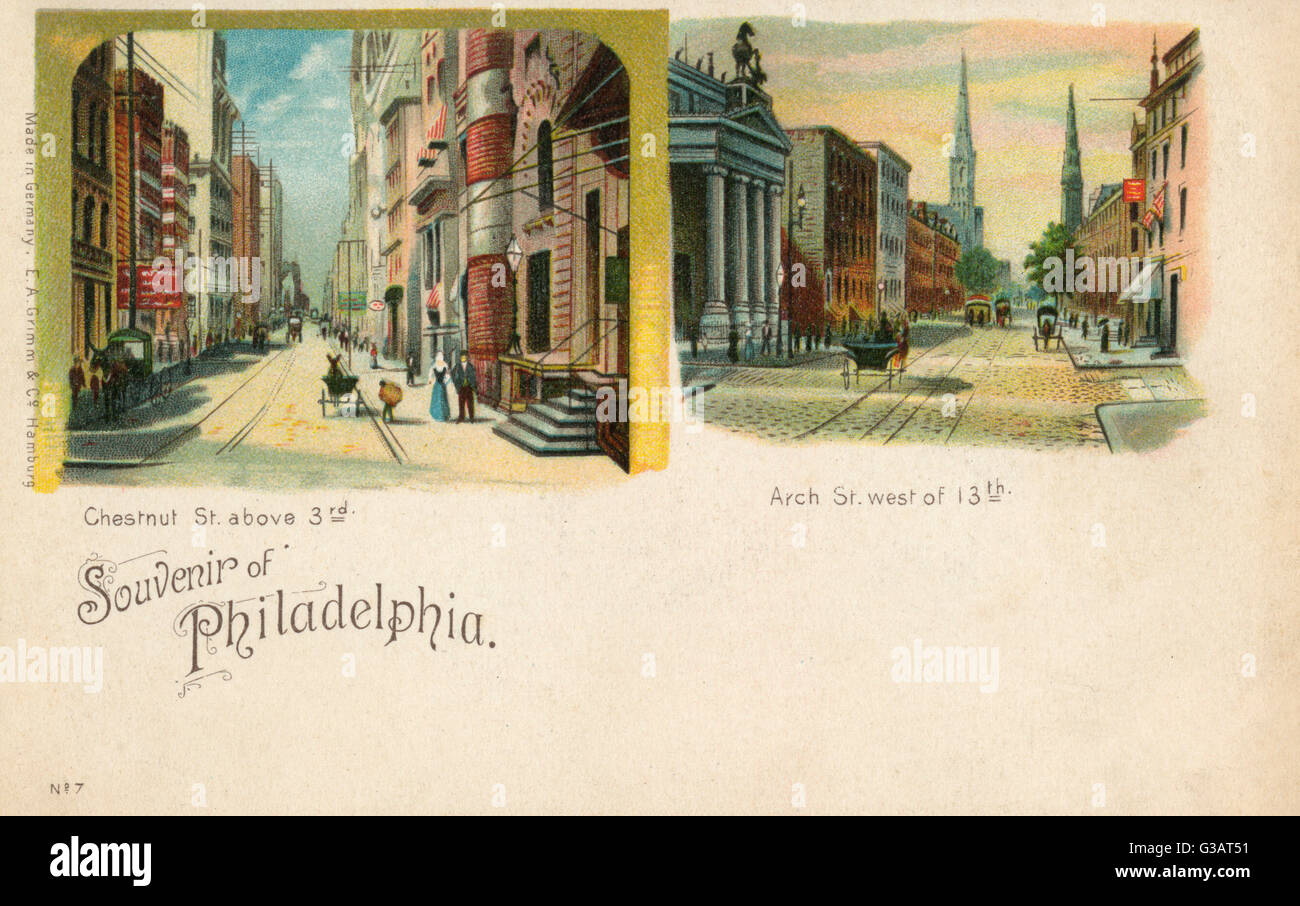 Greetings card, Philadelphia, Pennsylvania, USA Stock Photo - Alamy