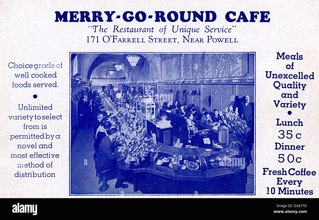 Merry-Go-Round Cafe, San Francisco, California, USA Stock Photo - Alamy